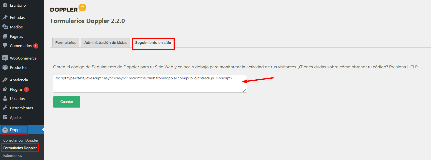 Cómo integrar Wordpress con Doppler - Doppler Help Center