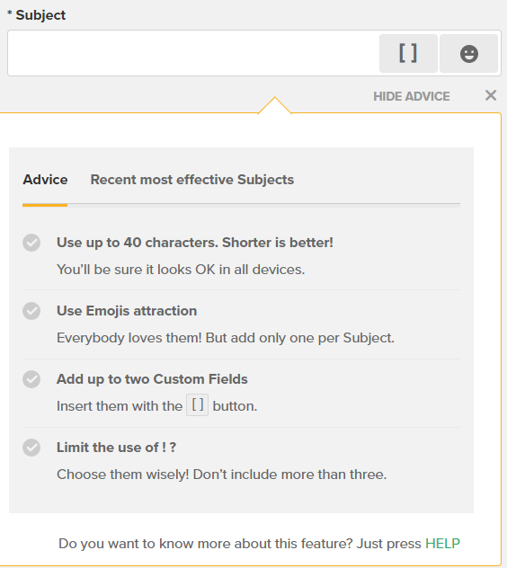 Smart Subject module: features to improve its effectiveness - Doppler ...